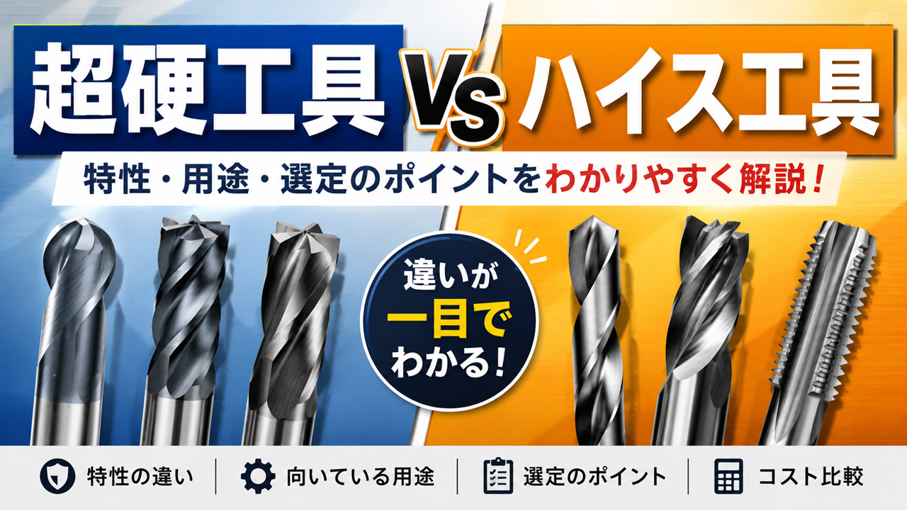超硬工具とハイス工具を比較｜特性・用途・選定のポイント｜MonoTech Lab