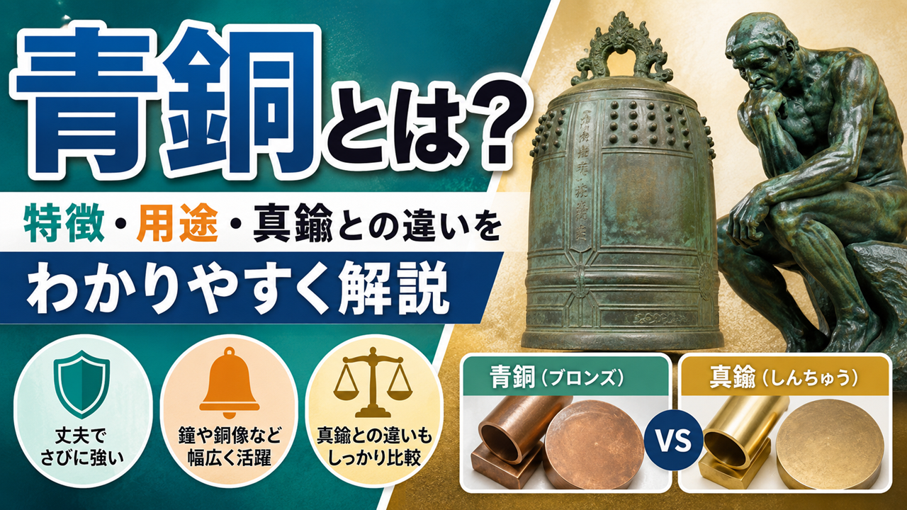 青銅とは？特徴・用途・真鍮との違いをわかりやすく解説｜MonoTech Lab
