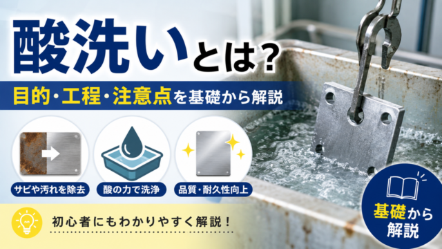 酸洗いとは？目的・工程・注意点を基礎から解説｜MonoTech Lab
