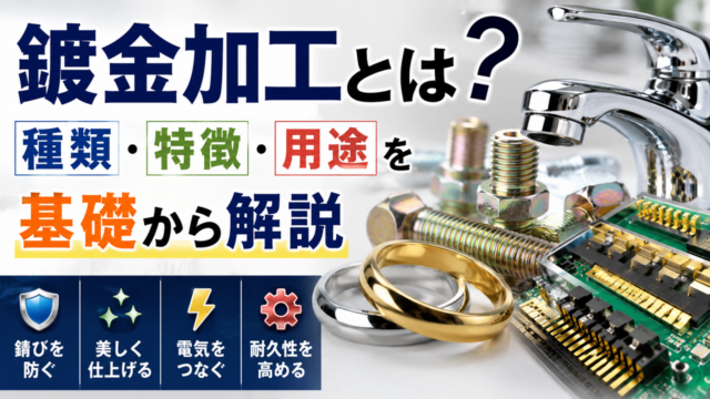 鍍金加工とは？種類・特徴・用途を基礎から解説｜MonoTech Lab