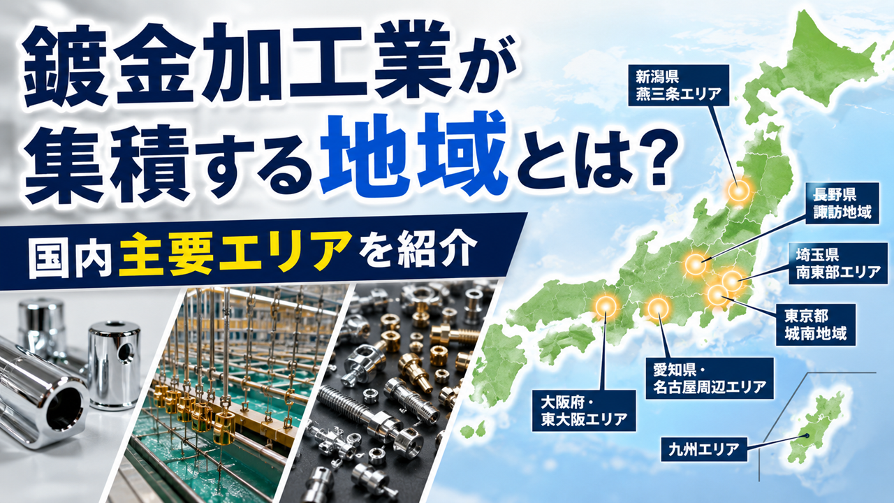 鍍金加工業が集積する地域とは？国内主要エリアを紹介｜MonoTech Lab